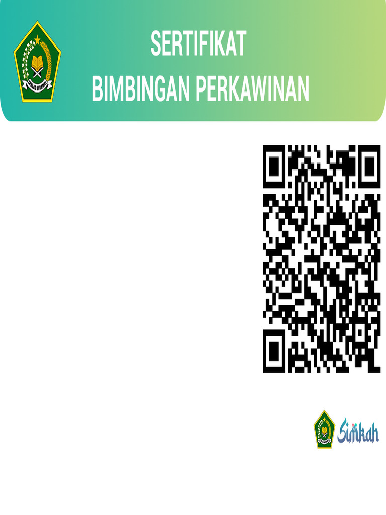 Sertifikat - Bimwin Dwi Anggi Lestari - KUA - Harau | PDF