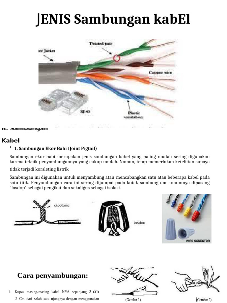 JENIS Sambungan Kabel | PDF