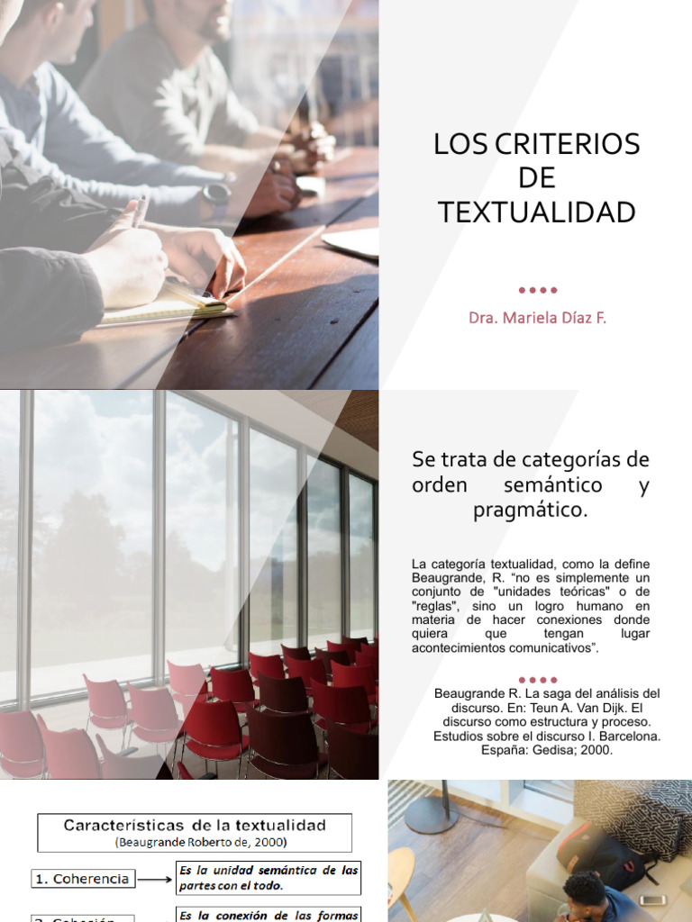 REDACCIÓN - LOS CRITERIOS DE TEXTUALIDAD Presentación | PDF | Comunicación | Comunicación humana