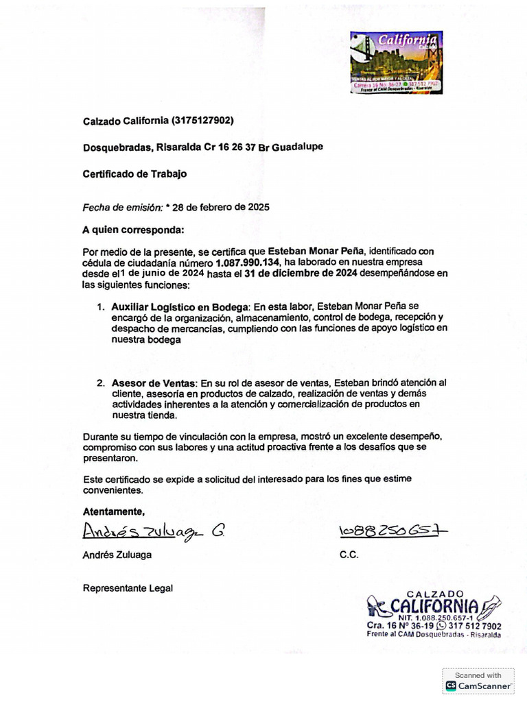 Experiencia Laboral | PDF