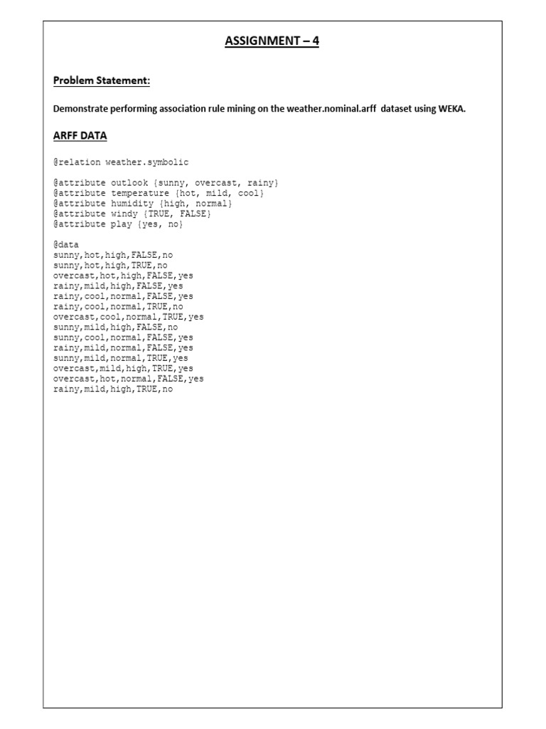 Assignment - 4: Problem Statement | PDF