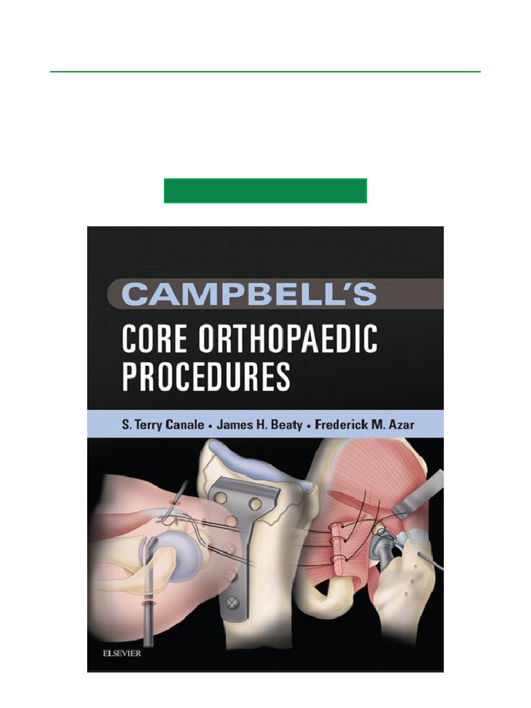 Campbell's Core Orthopaedic Procedures New Edition PDF | PDF | Elbow ...