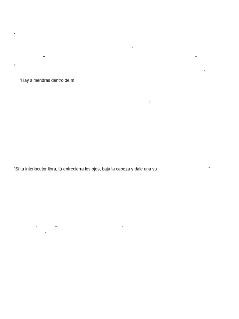 Resumen del libro "Almendra" | PDF | Las emociones | Conceptos psicologicos