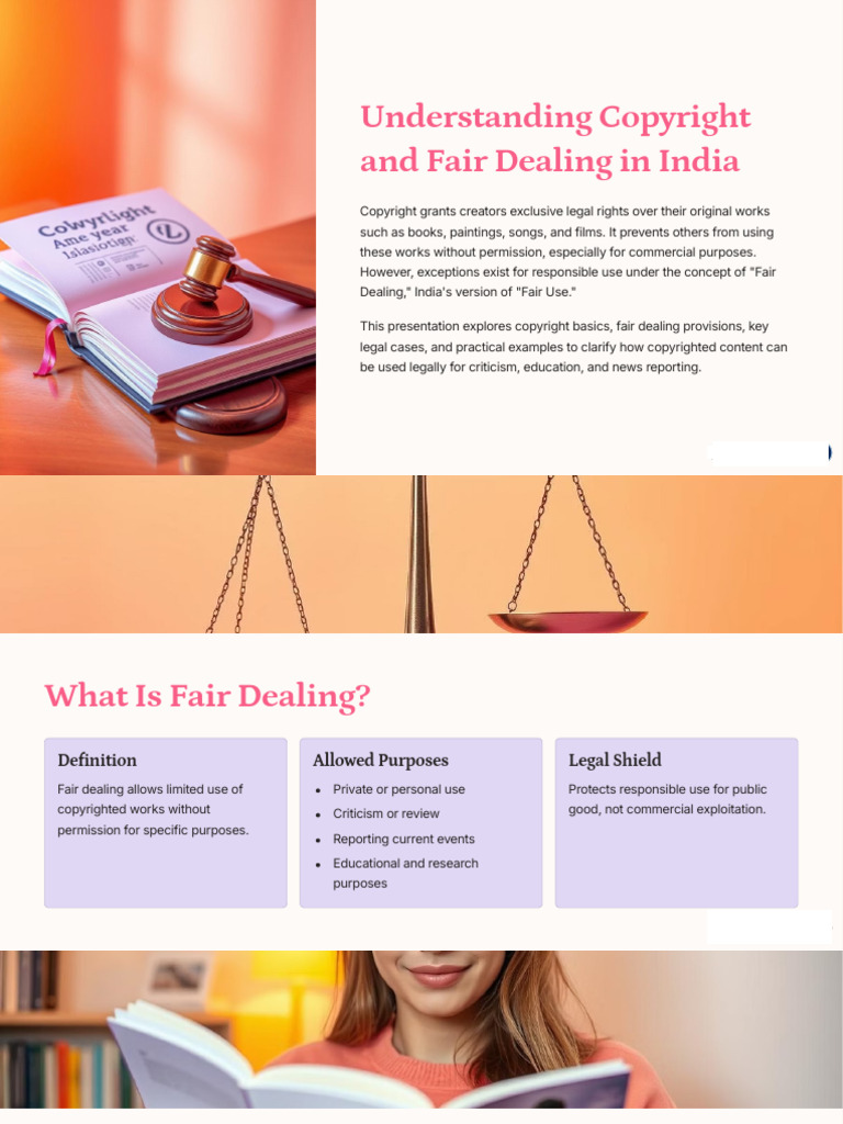 Understanding Copyright and Fair Dealing in India | PDF | Fair Dealing ...
