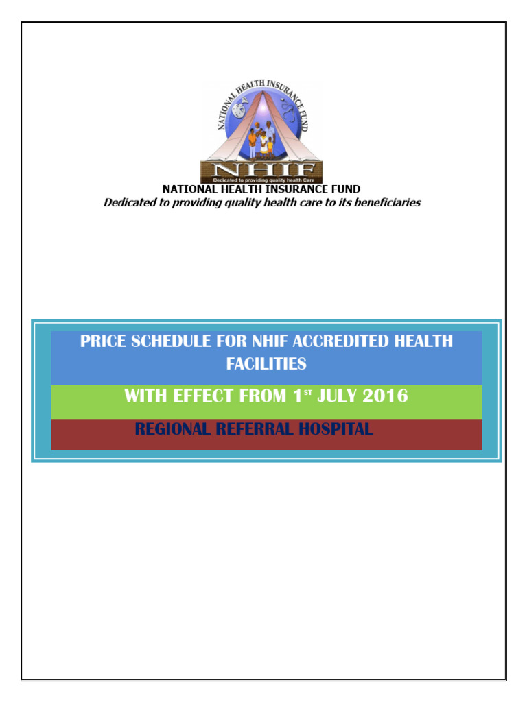 Nhif Price Catalogue-july 2016 | PDF | Prescription Drugs | Patient
