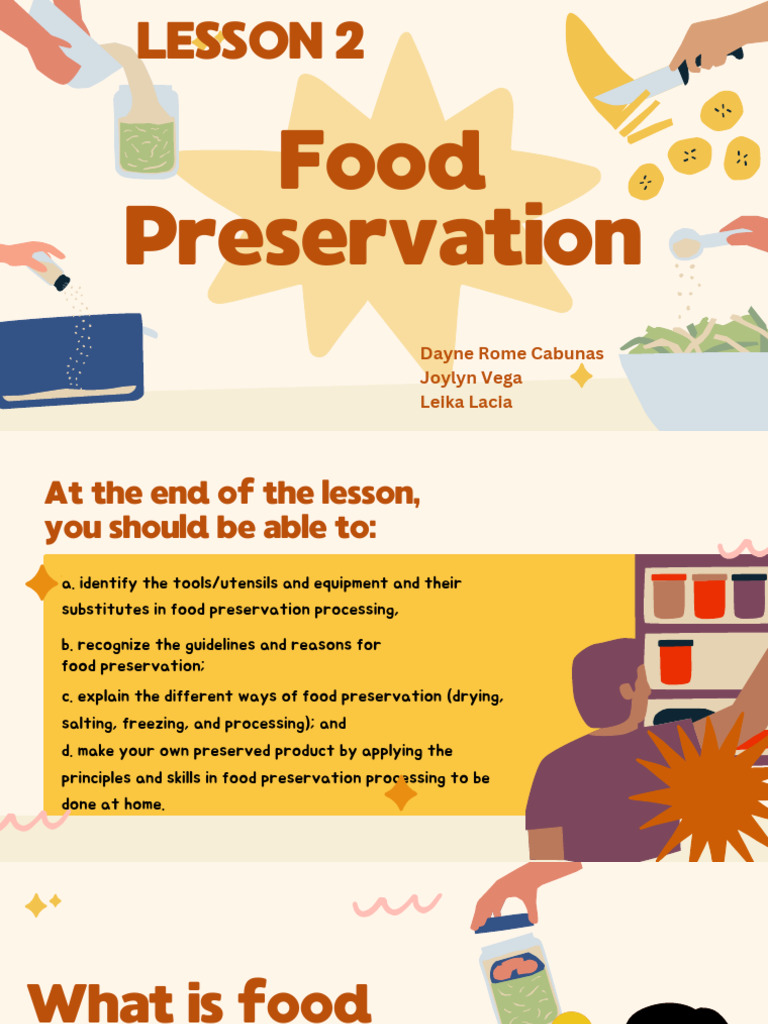 Final Food Preservation | PDF | Food Preservation | Preservation Methods