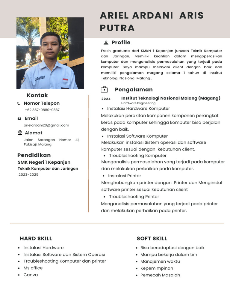 CV Ariel Ardanii - 20250429 - 073704 - 0000 | PDF