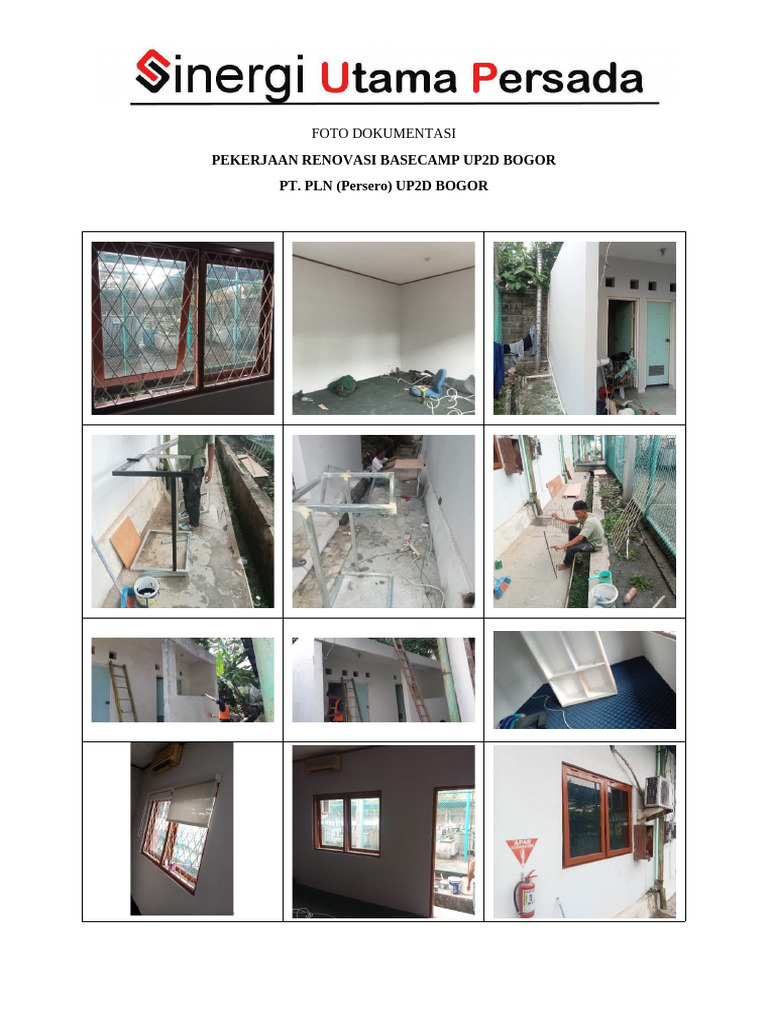 Dokumentasi Renovasi Basecamp UP2D Bogor | PDF