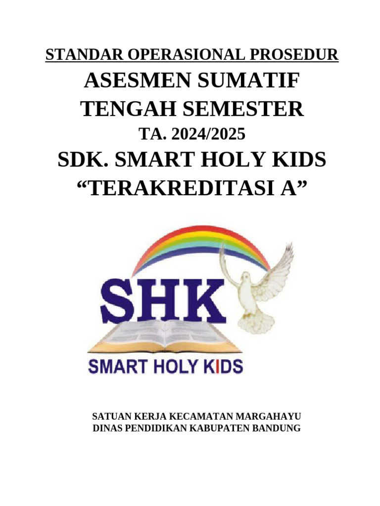 Sop Ujian Sekolah Daring Sdk. SHK 2021 | PDF