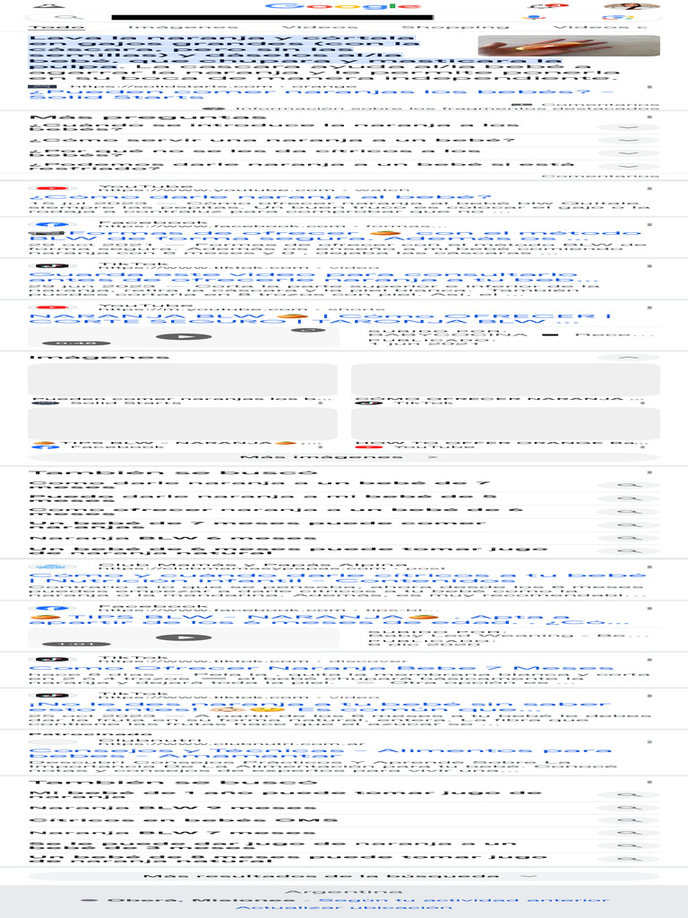 Como - Darle Naranja A Mi Bebe - Buscar Con Google | PDF | Naranja ...