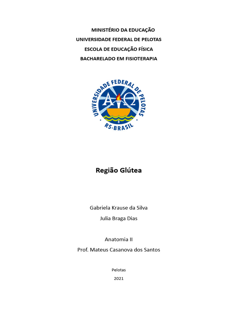 Anatomia dos Músculos Glúteos | PDF | Pélvis | Quadril