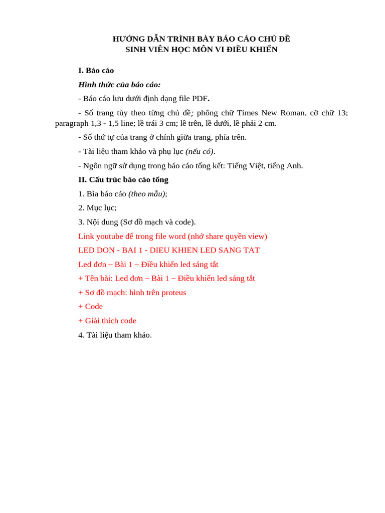 Bieu Mau Bao Cao VDK | PDF