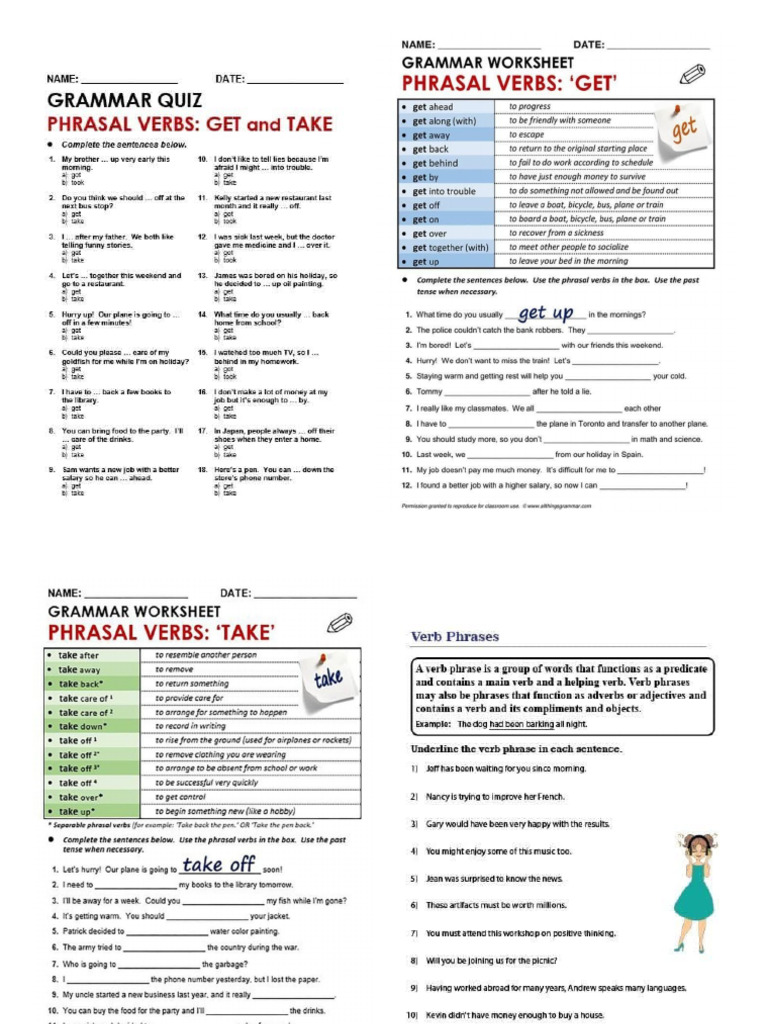 Les Phrasal Verb | PDF