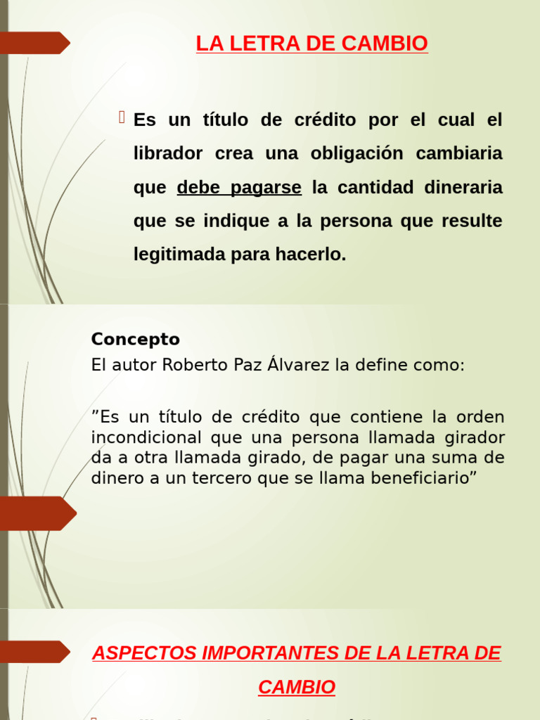 Letra de Cambio | PDF | Pagaré | Instrumentos que devengan intereses