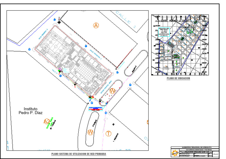 Plano de Red Primaria Colina | PDF