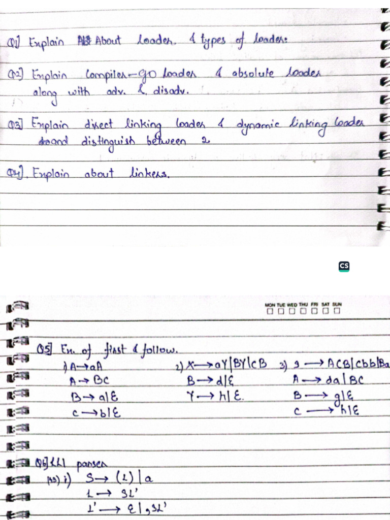 SPCC Assignment 2 Questions | PDF
