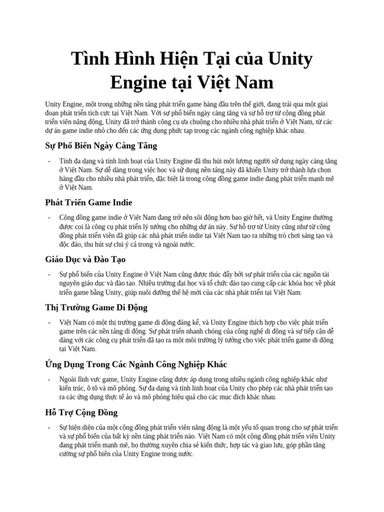 CA - Unity Engine in Viet Nam - 2024801030214 - TruongDanHuy | PDF