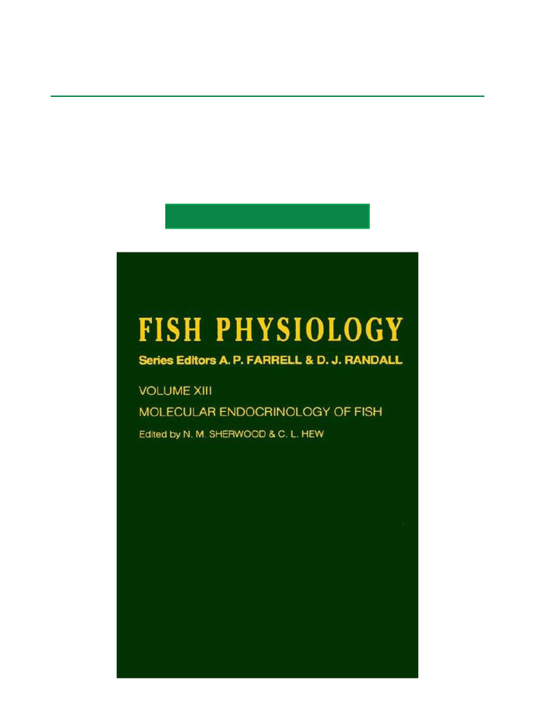 Molecular Endocrinology of Fish Volume 13 Molecular Endocrinology of ...