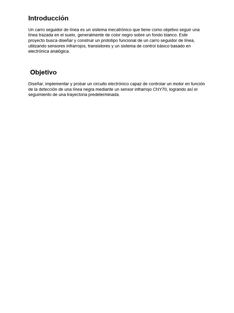 Carro Seguidor de Línea con Transistores | PDF | Transistor | Diodo ...
