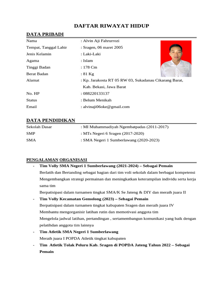 CV Alvin | PDF