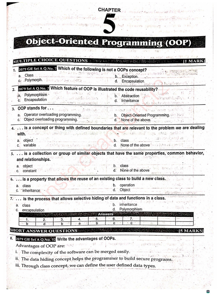 Object-Oriented Programming (OOP) | PDF