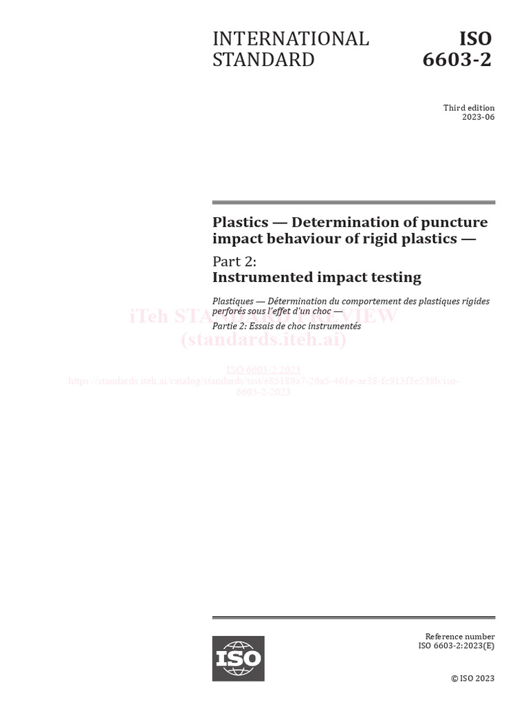 Iso 6603 2 2023 | PDF | International Organization For Standardization ...