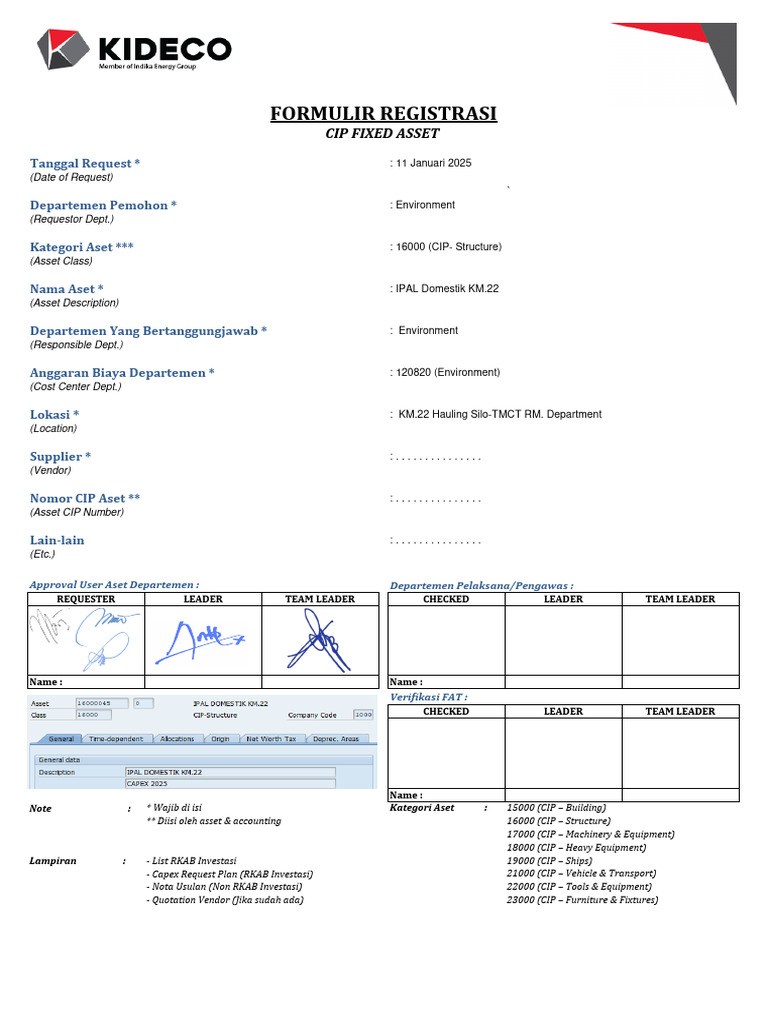 CDS TOR CIP Konstruksi IPAL Domestik KM.22 - ASSET | PDF