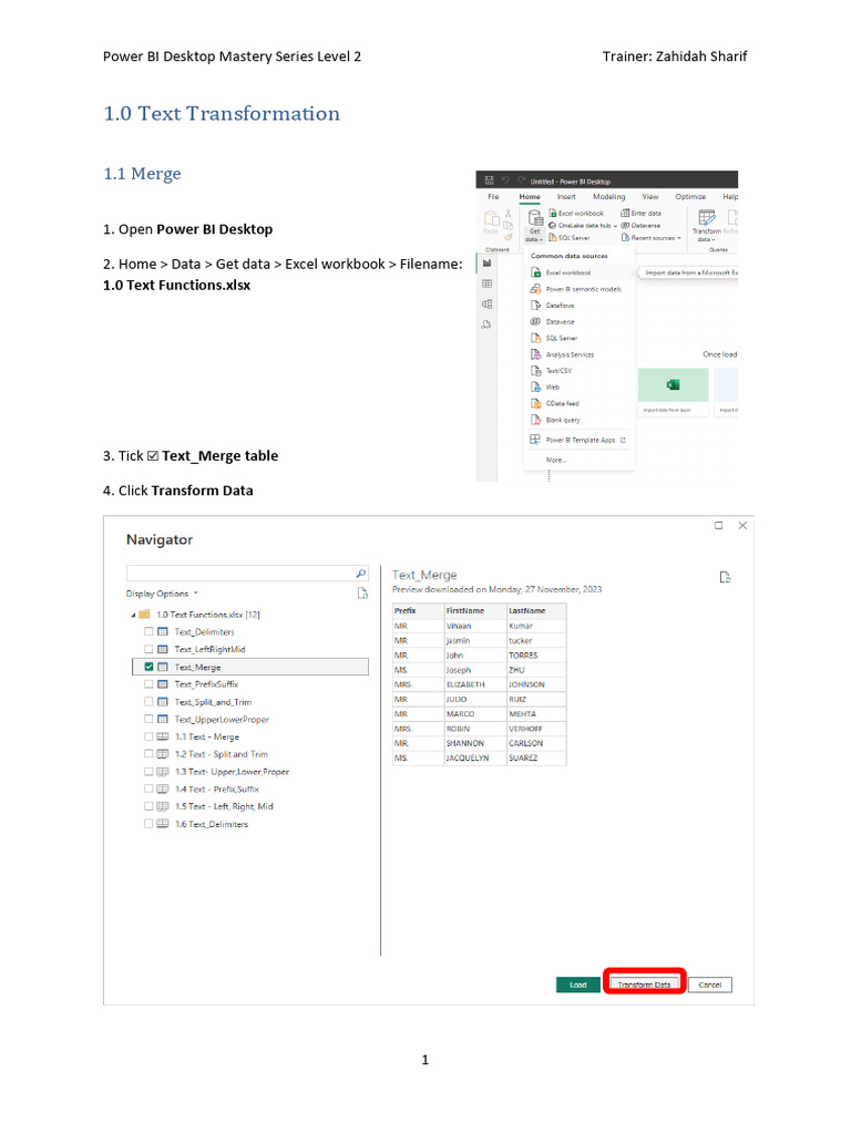 Power BI Desktop Mastery Series | PDF | Microsoft Excel | Software