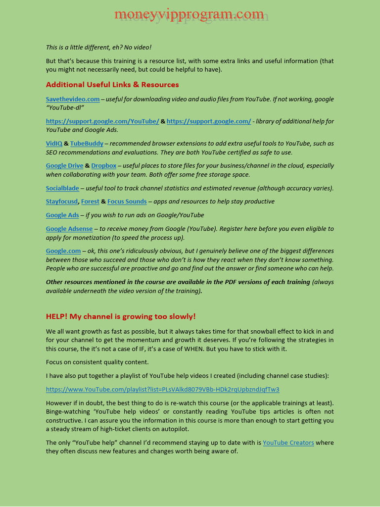 Essential YouTube Resources & Tips | PDF | You Tube | Multimedia
