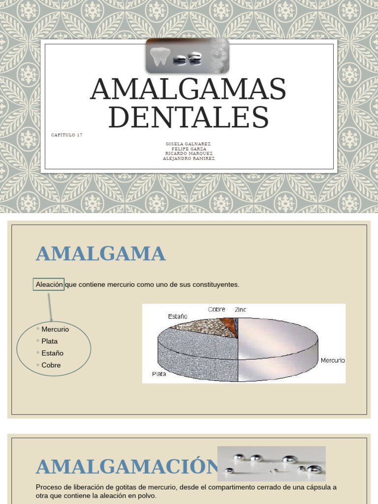 Amalgamas Dentales La Buena 2.1 | PDF | Aleación | Mercurio (Elemento)