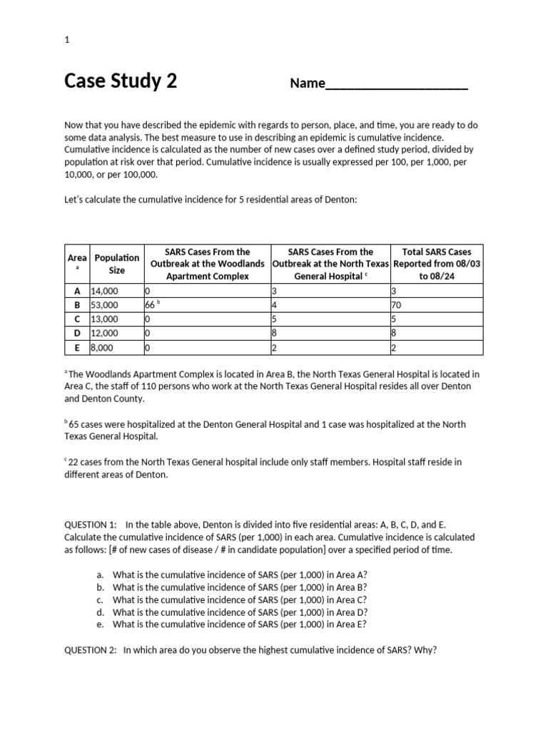 SARS+Outbreak 2+ Student+Copy Edited | PDF | Diseases And Disorders ...