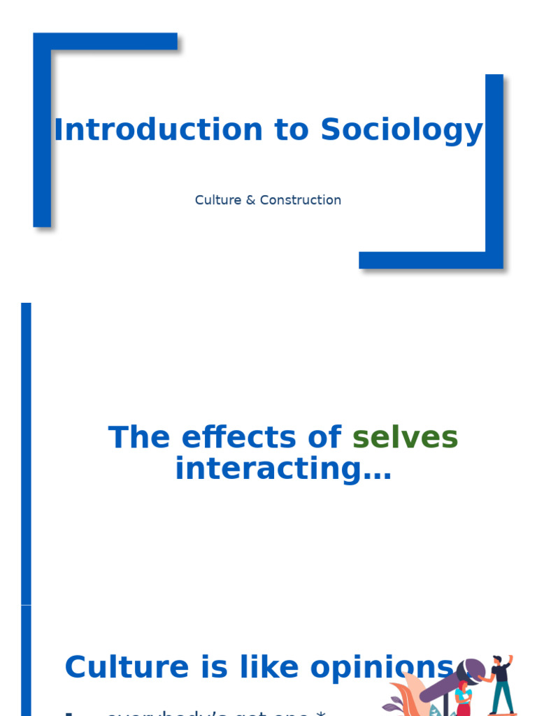 2 Culture&Construction (Pre) | PDF | Socialization | Behavioural Sciences
