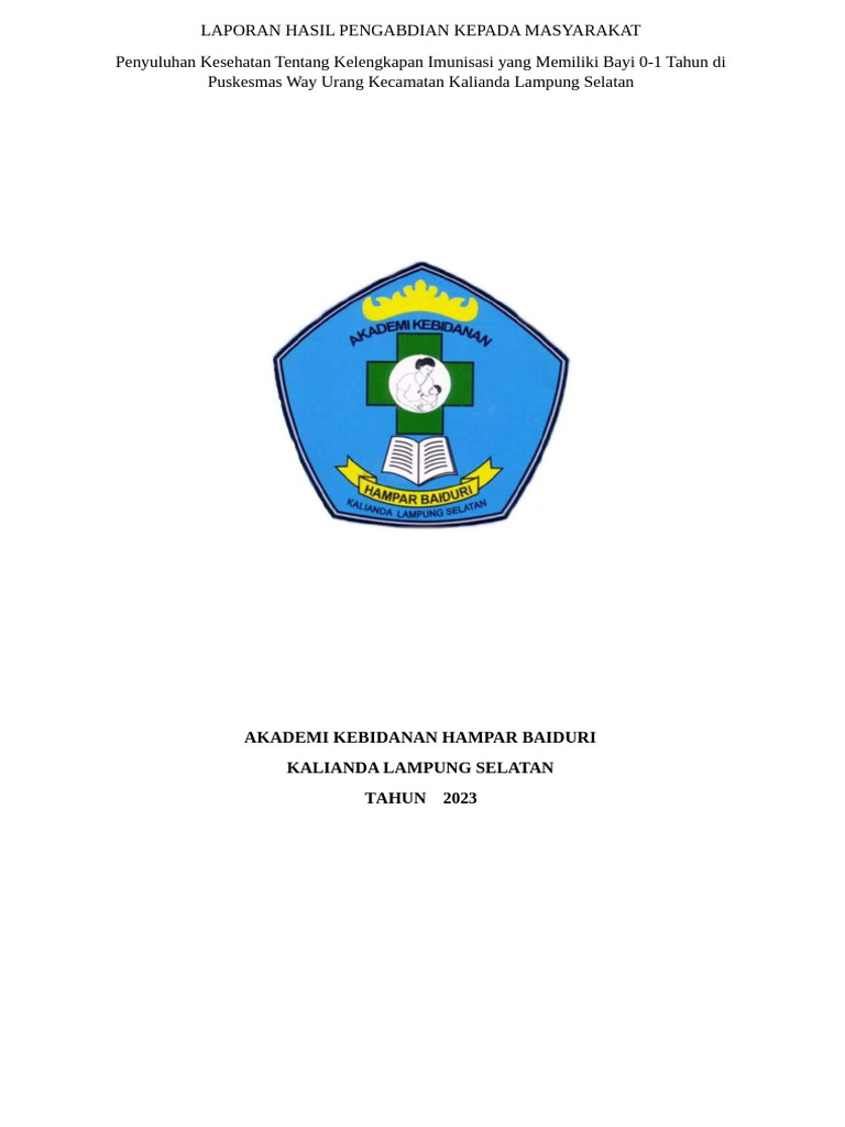 Laporan Hasil Pengabdian Kepada Masyarakat | PDF