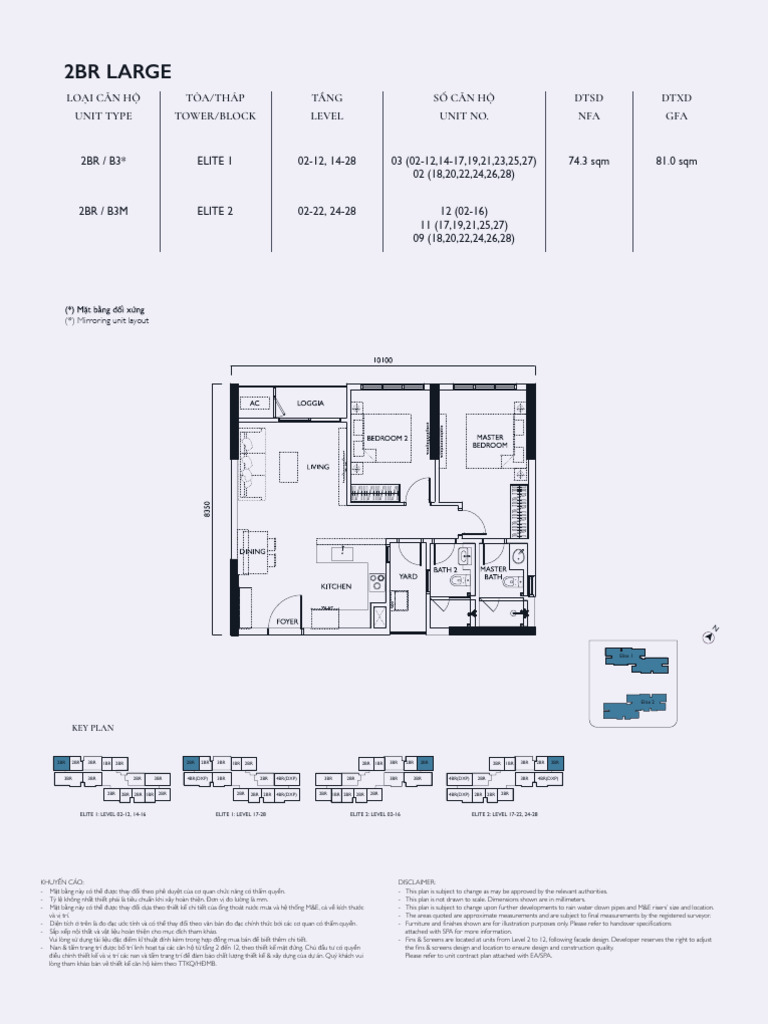 14. Unit Plan 2BR B3 & B3M | PDF