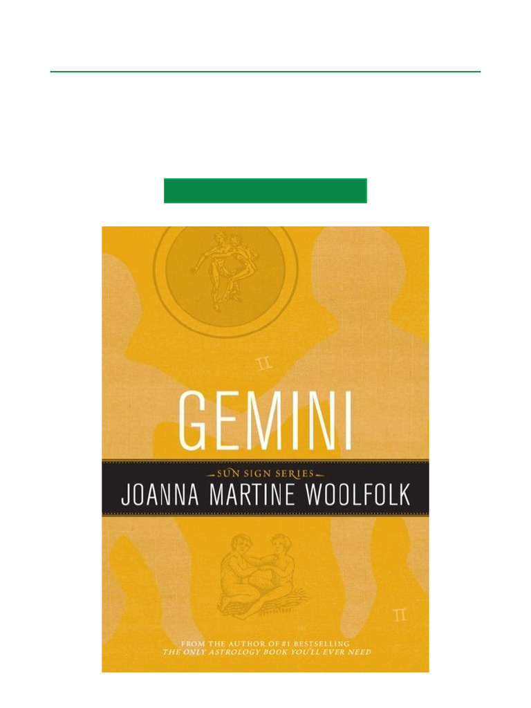 Gemini Sun Sign Insights by Woolfolk | PDF | Planets In Astrology ...
