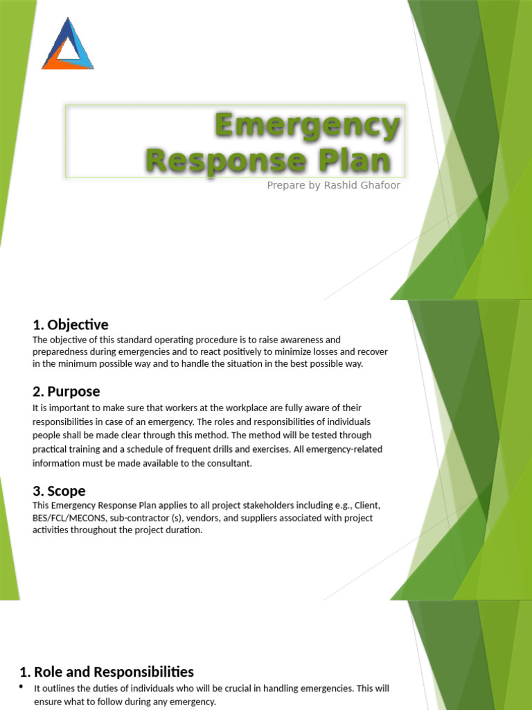 Emergency Response Plan | PDF | Emergency | Emergency Evacuation