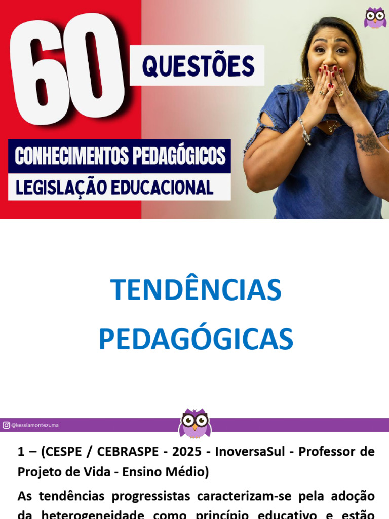 Simula 60 Questões - Késsia Montezuma | PDF | Pedagogia | Aprendizado
