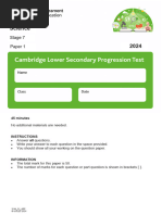 Primary Checkpoint Timetable 2025 | PDF