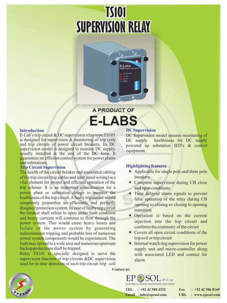 Supervision Relays | PDF | Relay | Direct Current