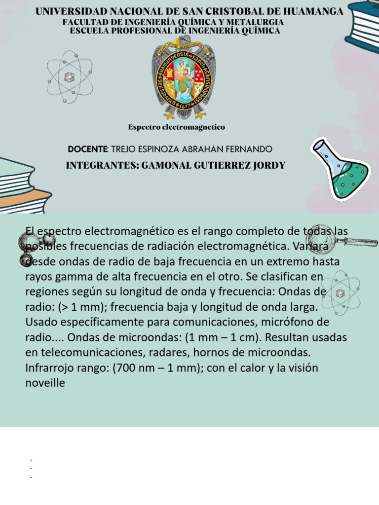 Espectro Electromagnetico | PDF