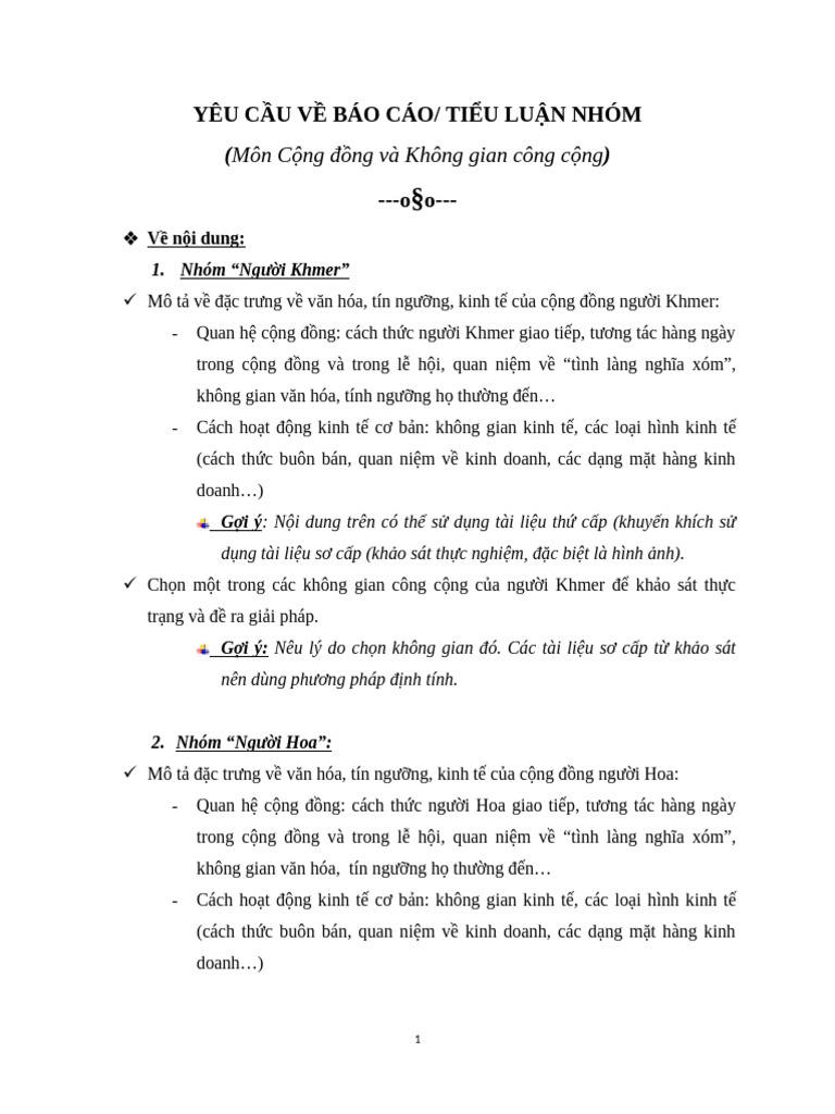 Goi y Chu de Tieu Luan | PDF