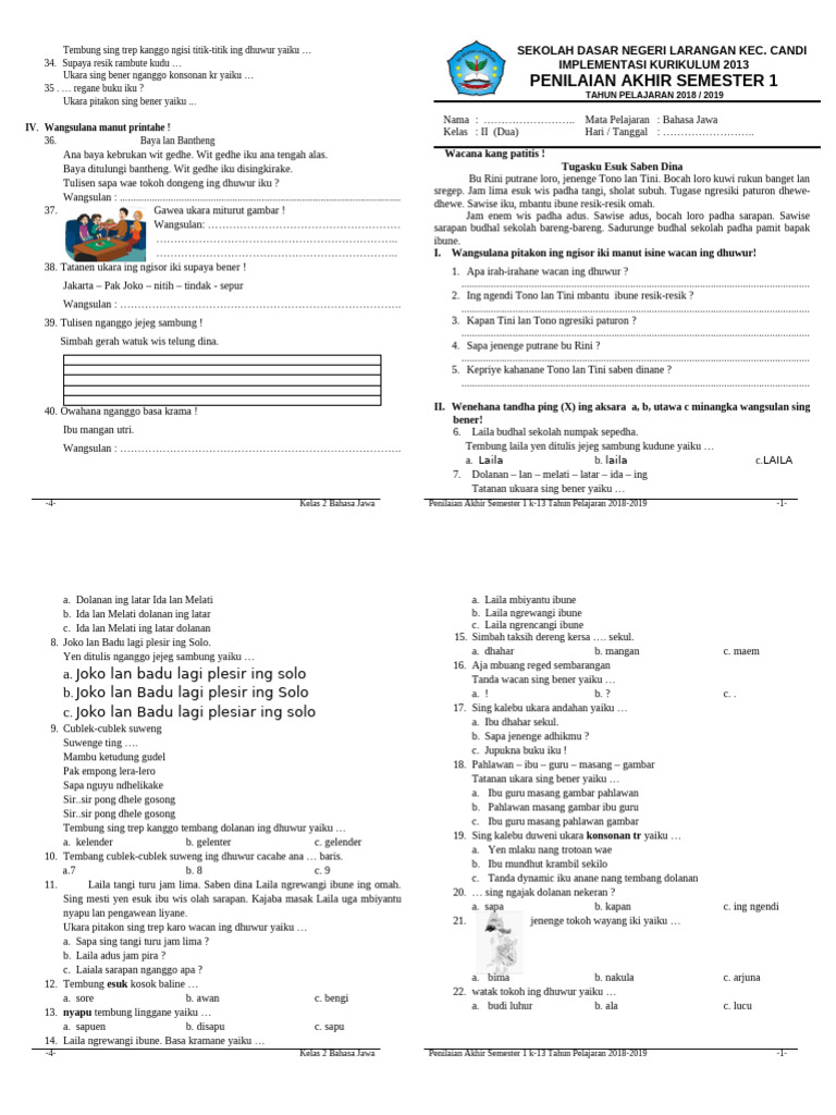 Pas 1 Bjawa 2 1819 | PDF