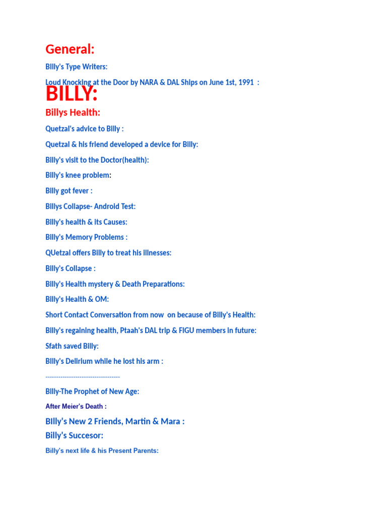 Billy, Figu & SSSC | PDF | Memory | Defamation