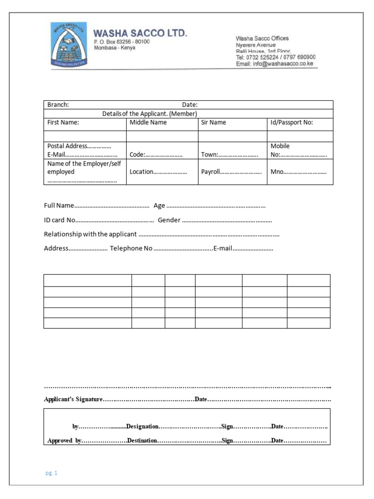 Next of Kin Form | PDF