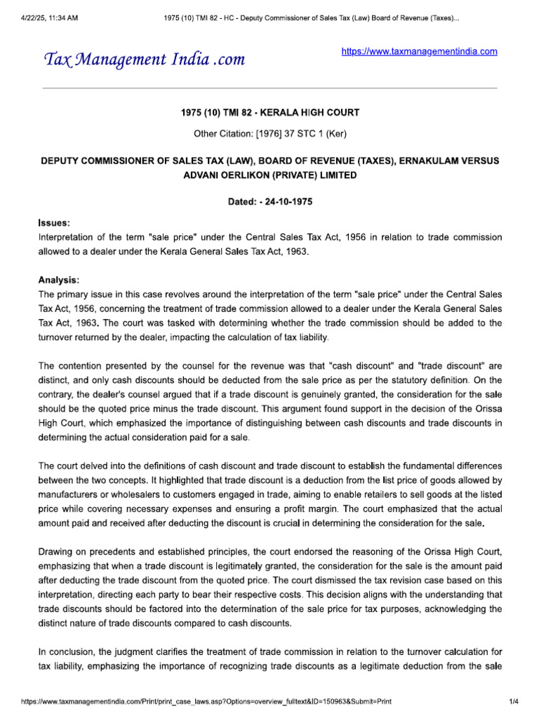 Advani Oerlikon - TMI | PDF