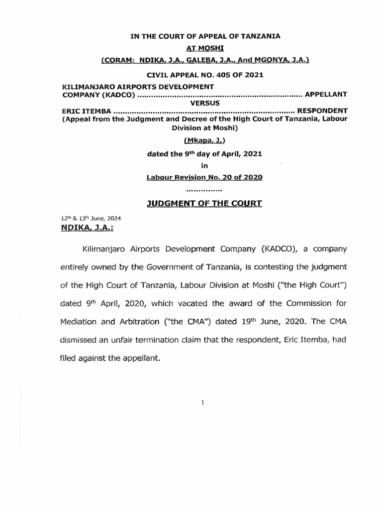 Judgment of The Court: 12th & 13th June, 2024 | PDF | Appeal | Judgment ...