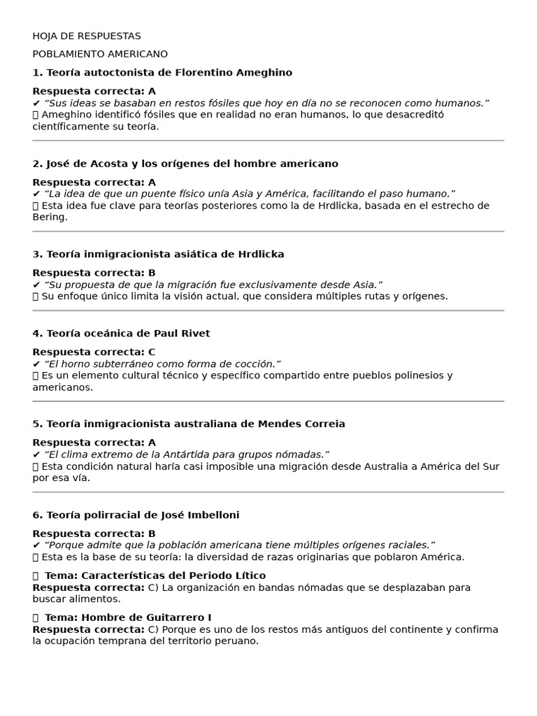 Hoja de Respuestas HP y Eco 5to | PDF | Ciencias económicas | Sistema ...