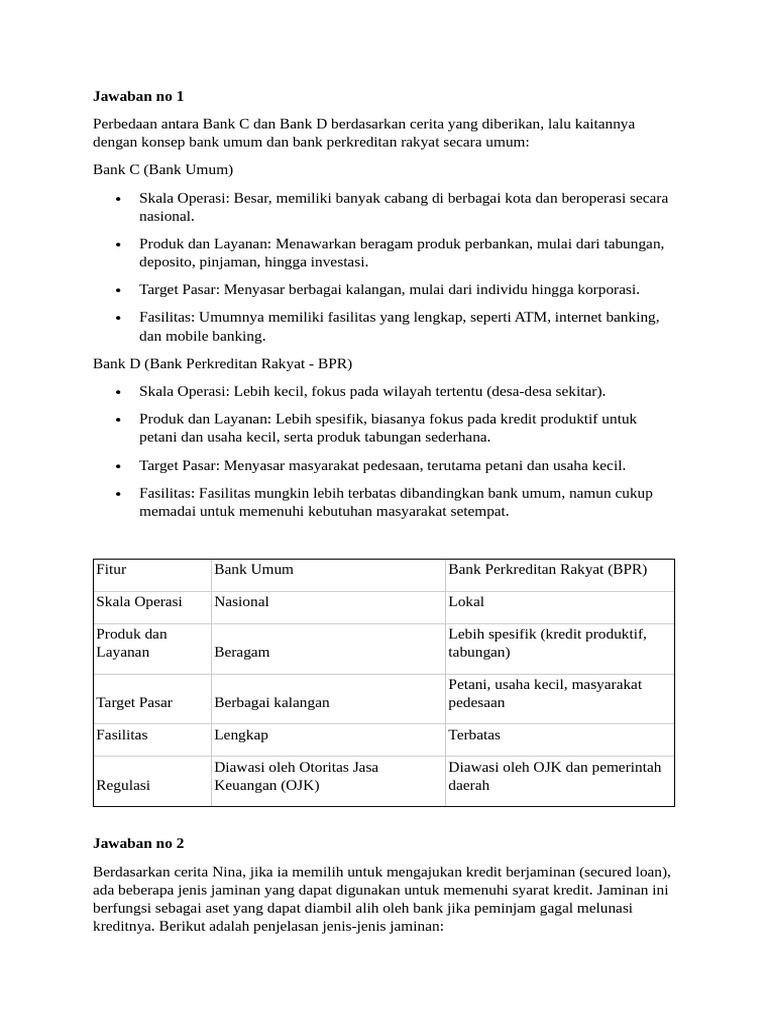 Uang Dan Perbankan Tugas 2 | PDF