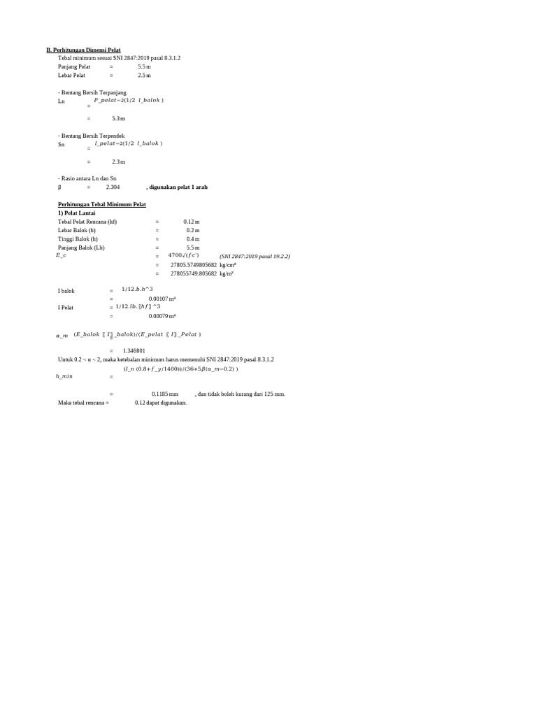 Analisa Struktur Tugas Besar Sbb I | PDF