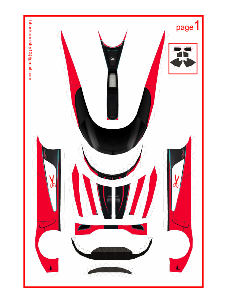Koenigseg Agera R (Formula RED) (Easy Papercraft) by Bhaskar Mistry | PDF